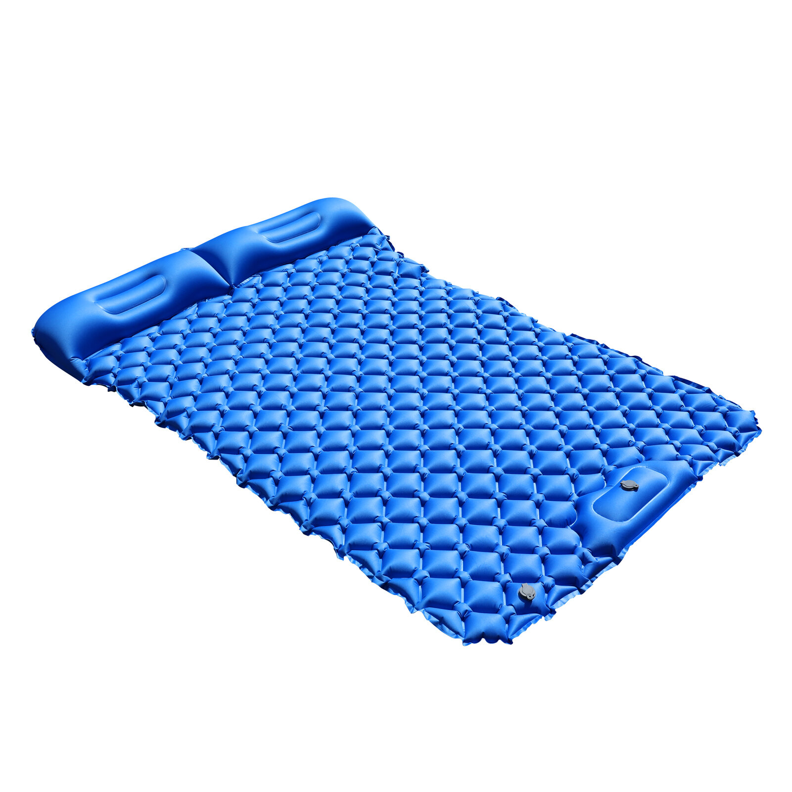 Matras dlya spaniya v otkrytom vozduhe TPU nablyudayushchiy plashchek dlya kempinga naduvnoy matras s podushkami puteshestvennyy matras palatka skladchivaya krovati ultralyogkiy vozdukh podushka dlya turizma trekkinga, material TPU+poliester, cvet sinyy,