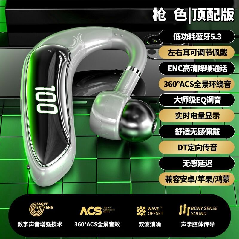 2025 Новые беспроводные Bluetooth наушники с ультрадолгим временем ожидания, шумоподавлением, наушники для вождения с подвеской для мобильного телефона