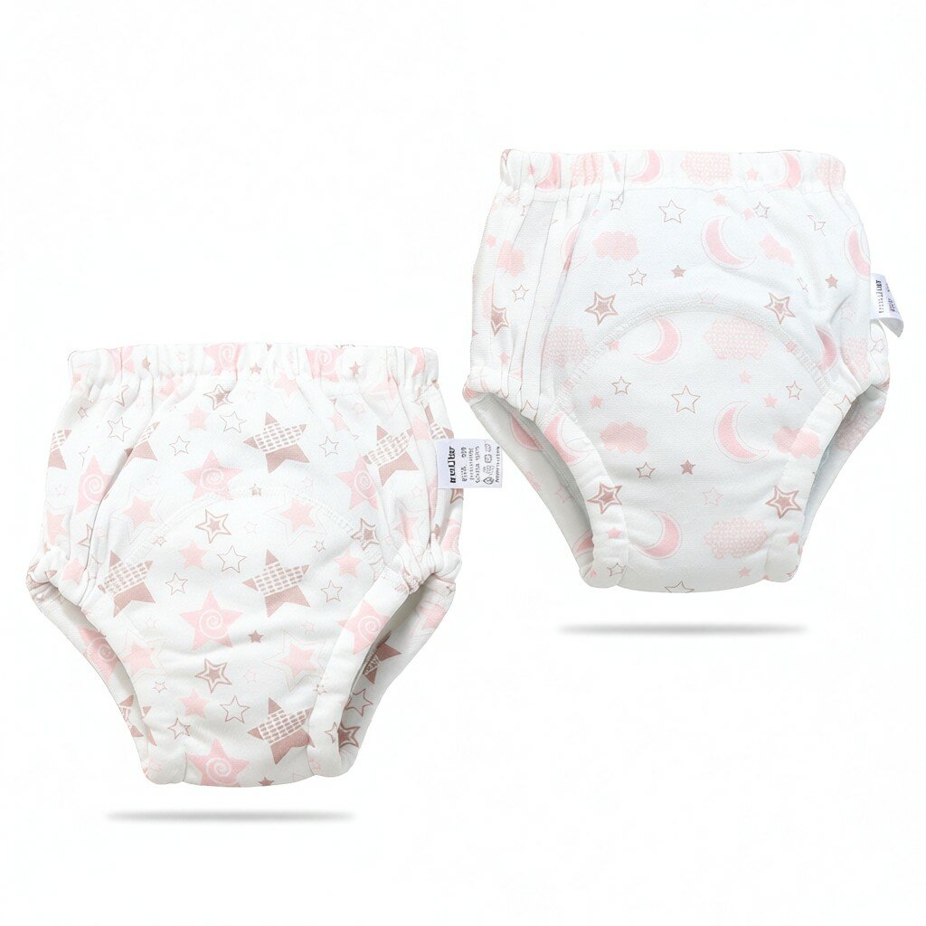 Insular 2 шт Тренировочные Штаны Нижнее Белье 6 Слоев Дыхающий Хлопок Детский Для Поти Тренинга Размеры M, L Материал Хлопок Типы Кролик, Белка, Луна и Звезда, Панда Вес Товара 60г Вес Упаковки 135г Размер Упаковки 15.0*13.5*3.5см