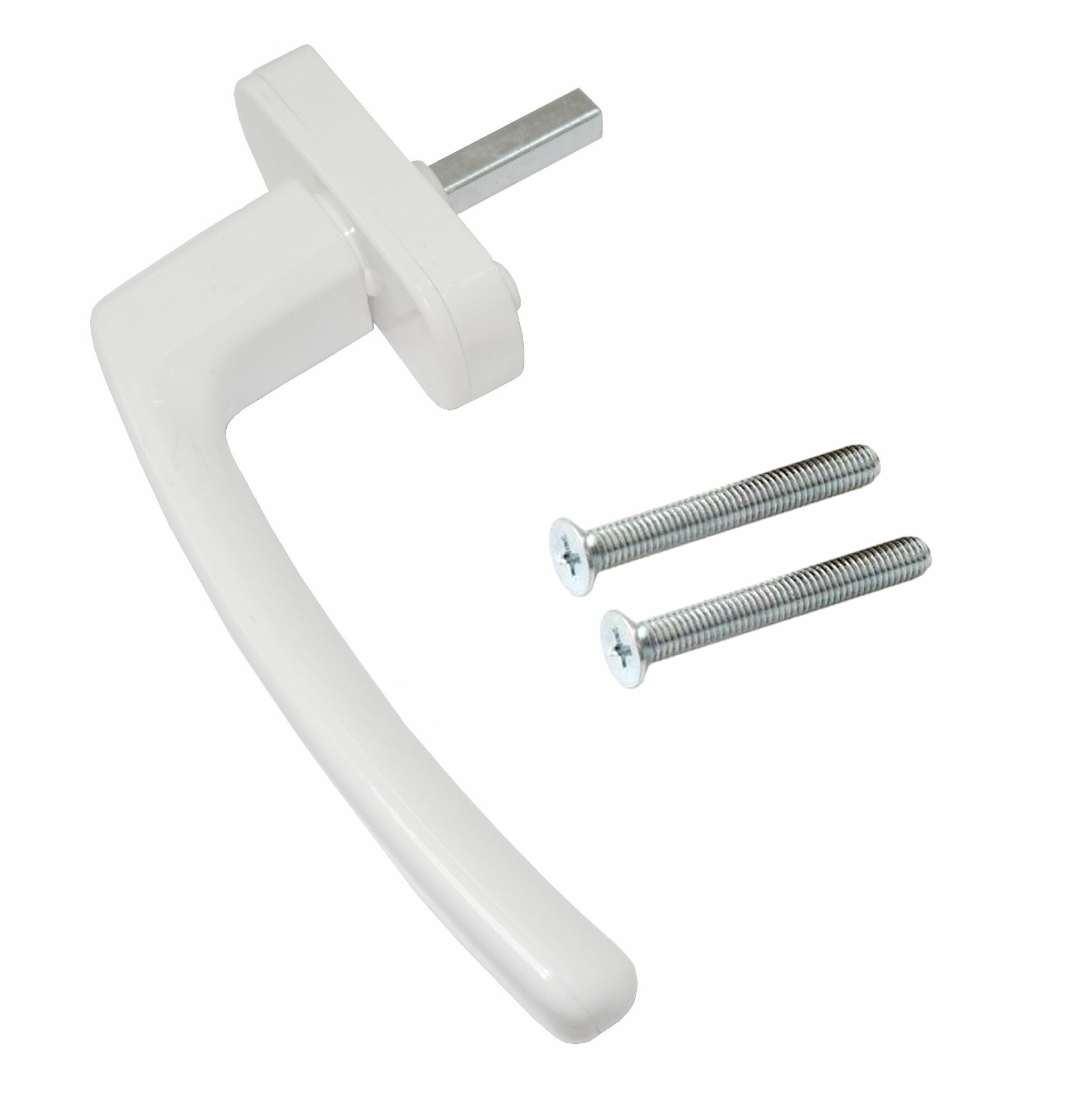 Оконная ручка д/ПВХ Левша белая У1-2279. Б