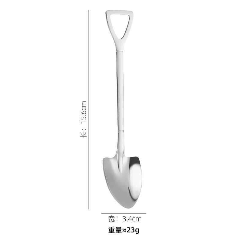 Кросс-бордерная ложка из нержавеющей стали 304, высококачественная ложка, ложка для арбуза, кофейная ложка, ложка для мороженого, ложка для торта и десерта