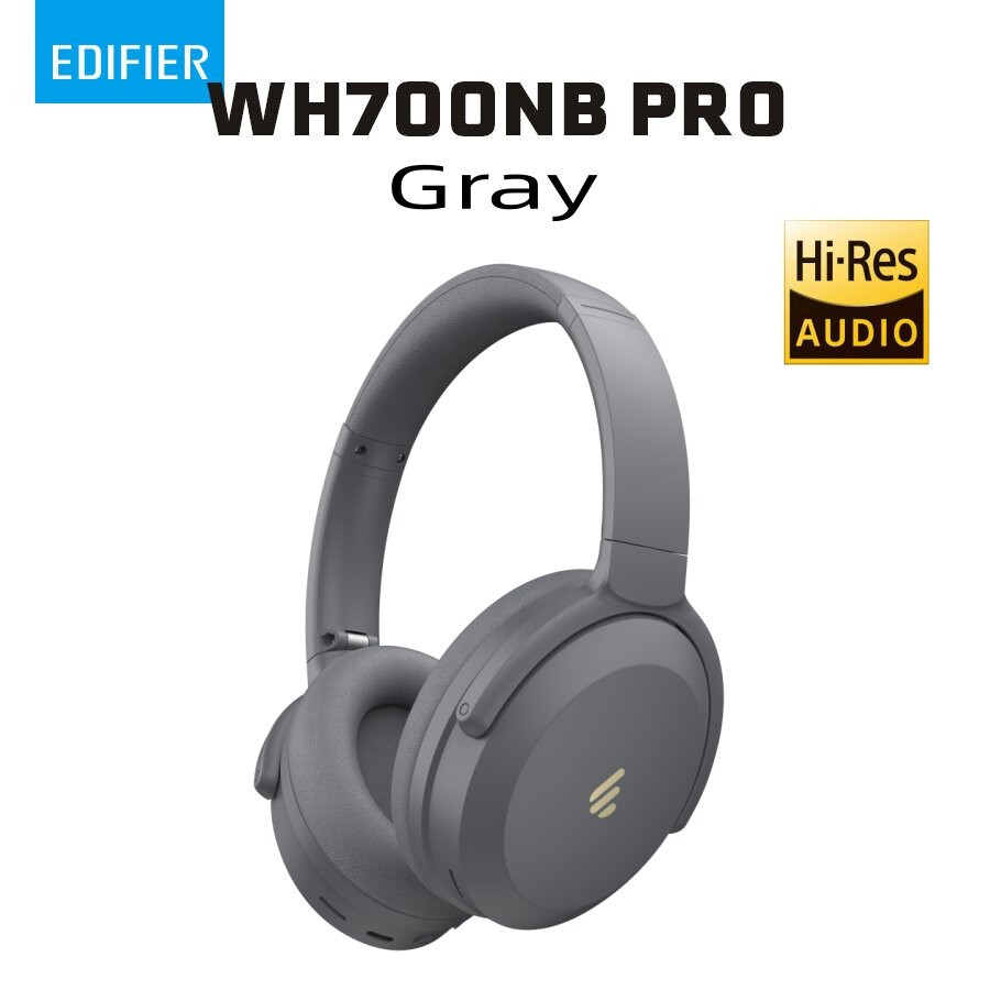 Беспроводные наушники Edifier WH700NB Pro серый, шумоподавление, Bluetooth 5.4, оголовье