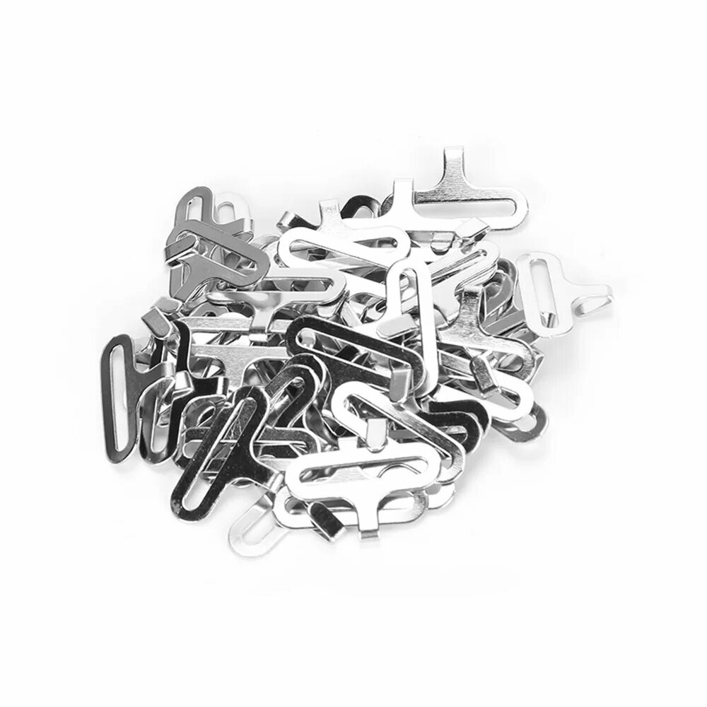 Зажимы для галстука-бабочки, 50 шт, Silver