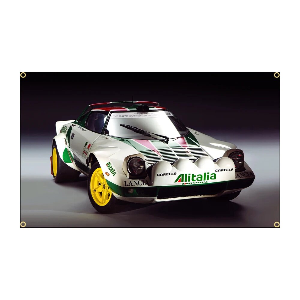 Ланчия спортивный гоночный флаг из полиэстера 90x150 см 60 х 90 см, 4 Grommets