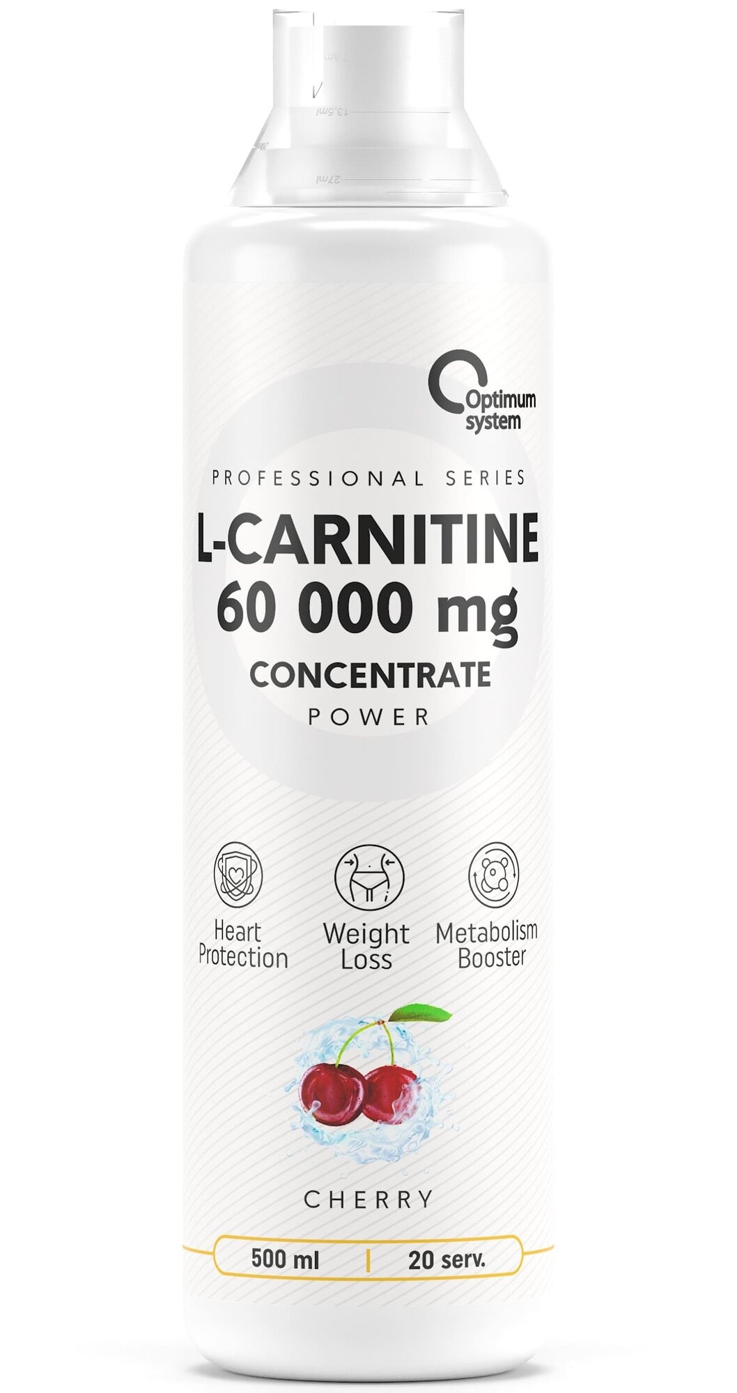 Optimum System L-Carnitine Concentrate 60000 POWER 500 мл (Апельсин)