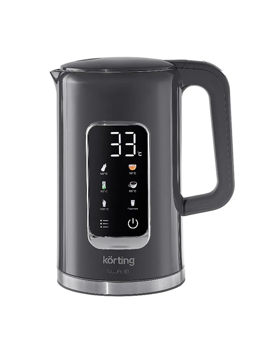 Чайник электрический KWK 0906 Gourmet, 1.7 л, серый
