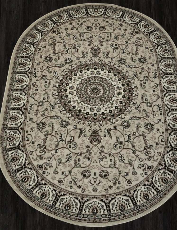 Ковер D409 - BEIGE - Овал - коллекция GAVANA (2 х 3 м)