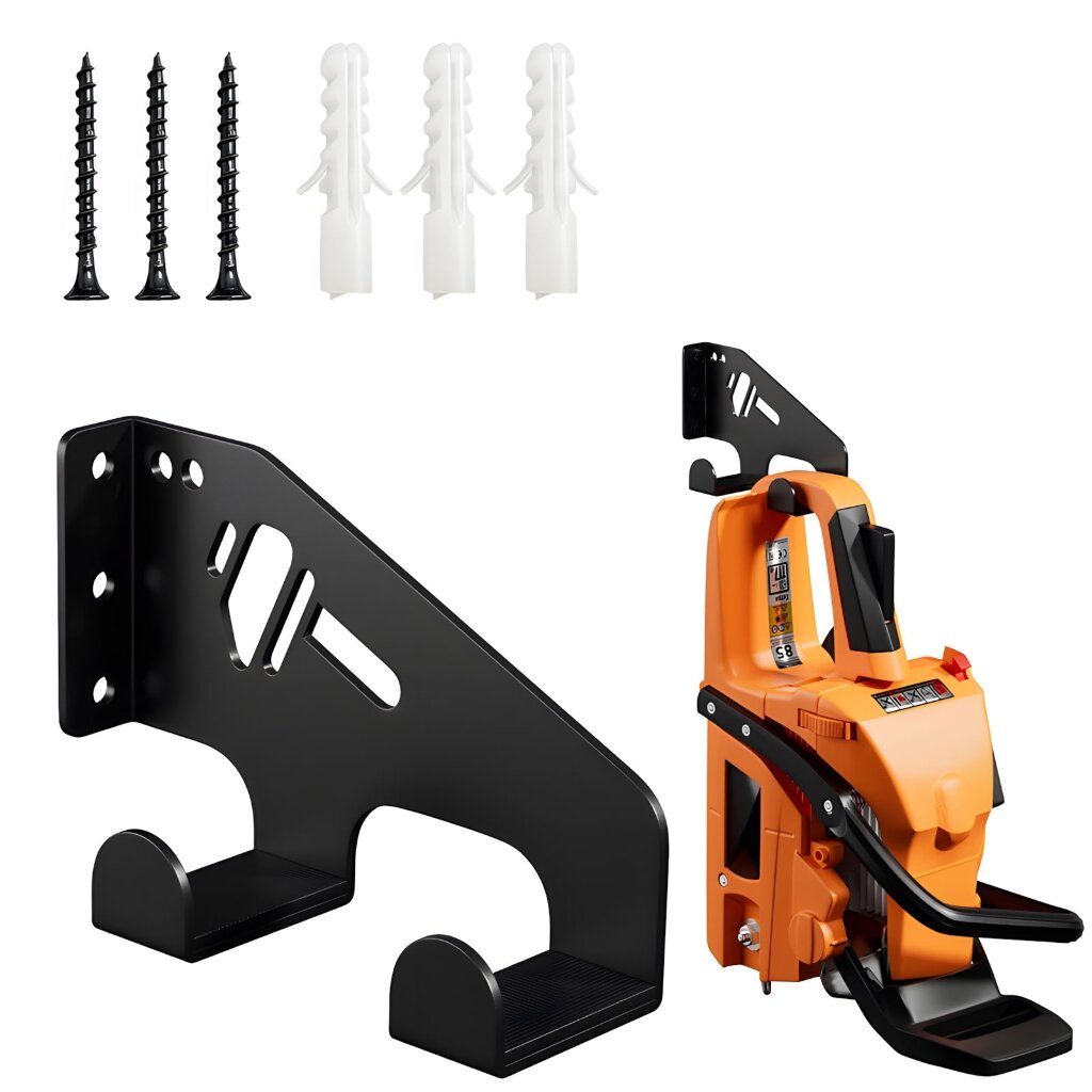 Совместимый металлический настенный держатель для бензопил Poulan, эффективная организация гаража или мастерской