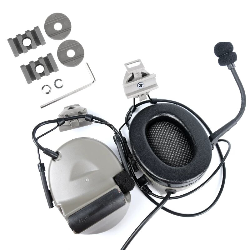 Тактические атласные наушники Wardson, звукосниматель Sordin, шумоподавление, крепление на голову, быстрый шлем,