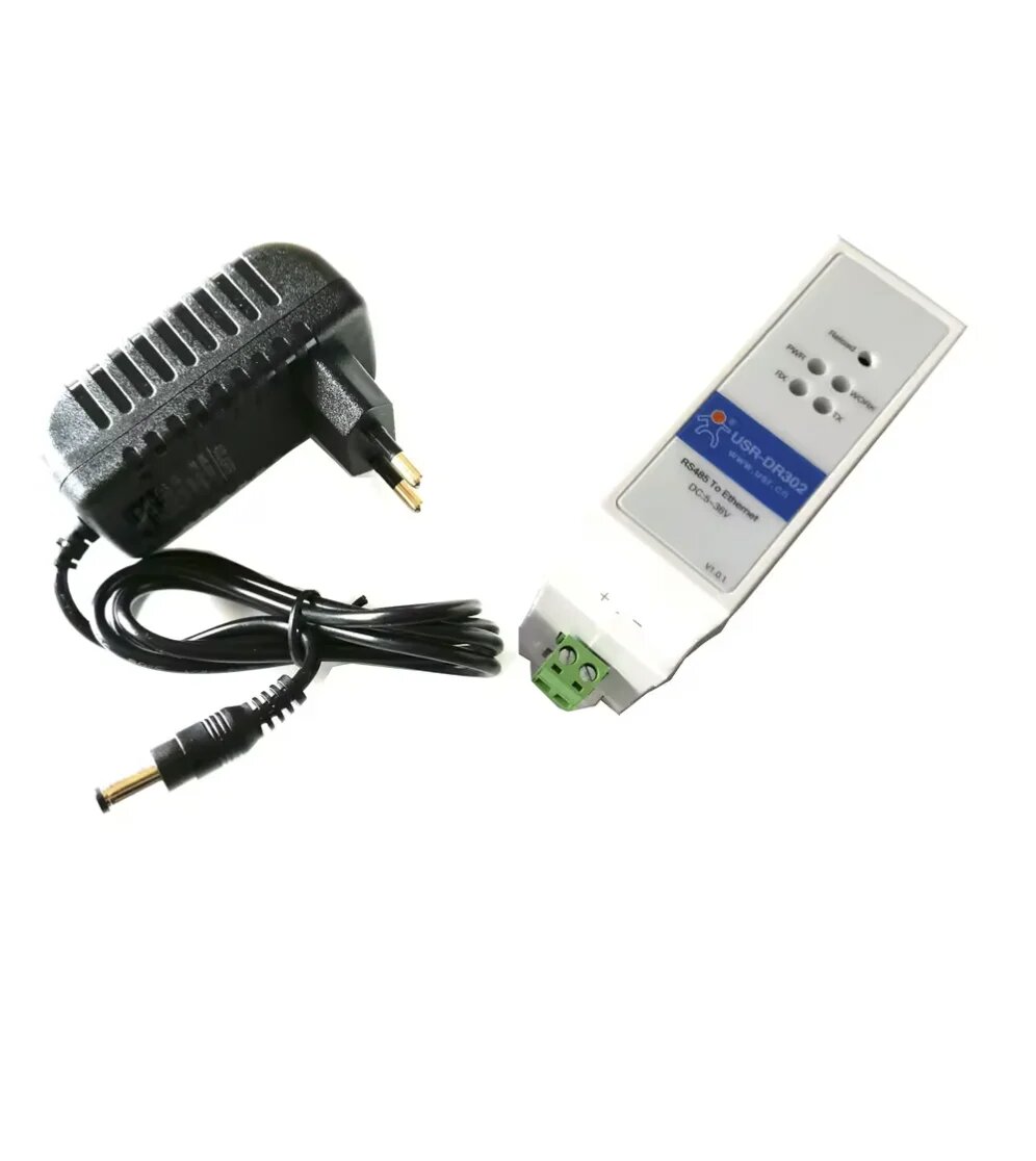 BoboYun Tech USR-DR302 преобразователь RS485 в Ethernet with adaptor