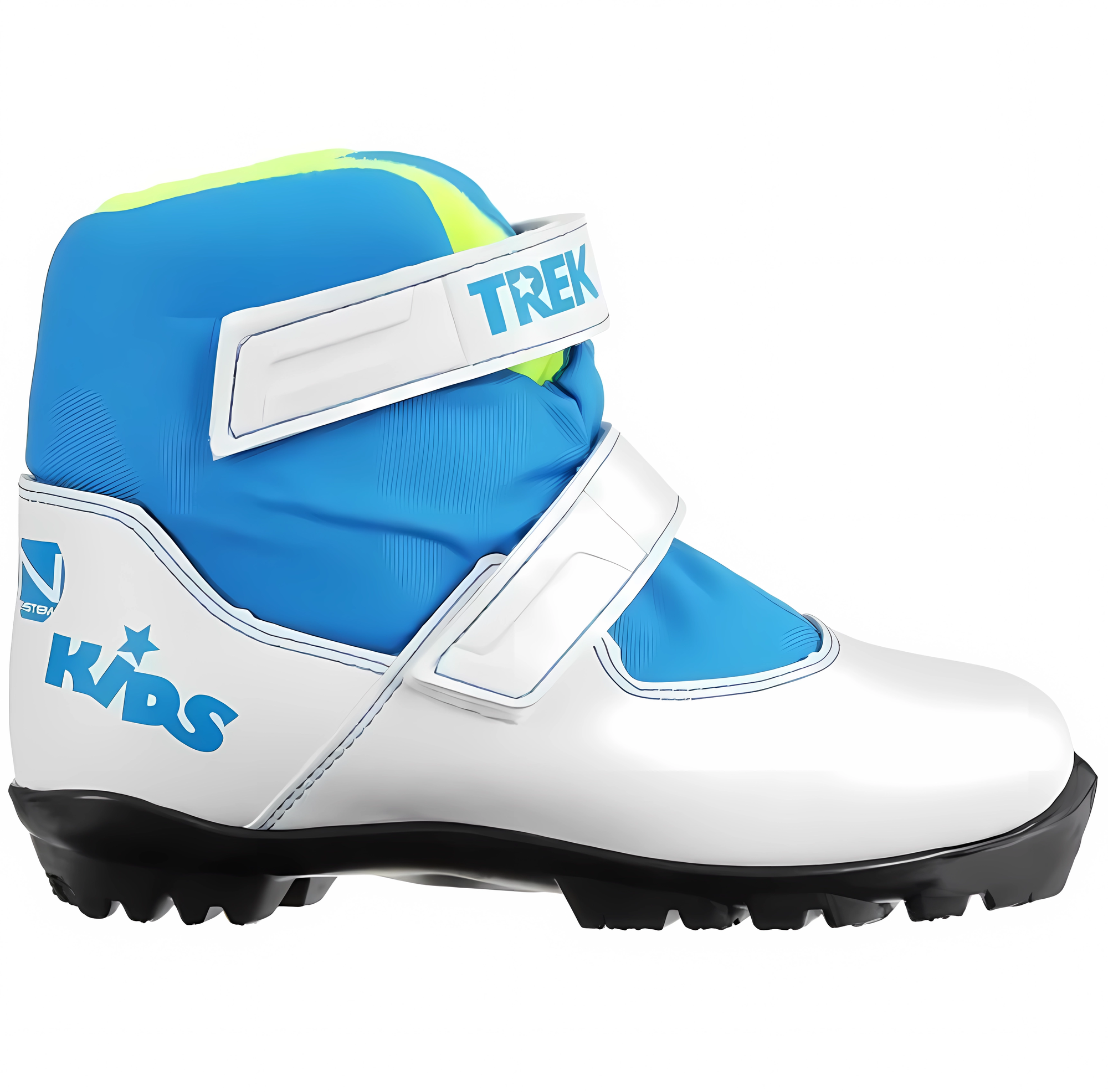 Ботинки лыжные детские. Размер 30, TREK Kids2 NNN, белый/синий