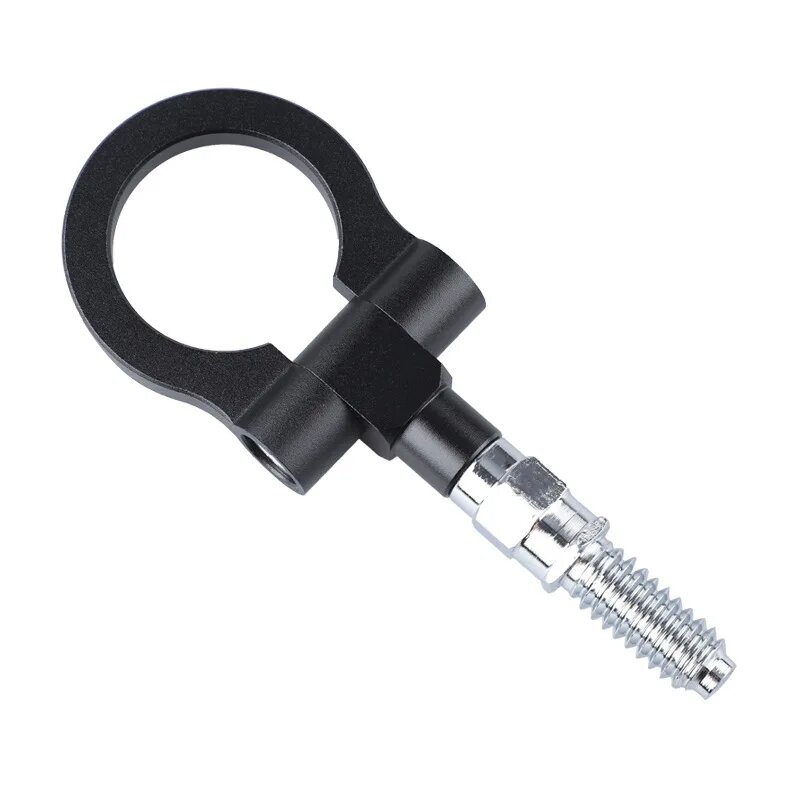 Универсальный гоночный буксировочный крюк, подходит для BMW E46 E81 E30 E36 E90 E91, европейское кольцо для автоприцепа, автомобильные аксессуары черный