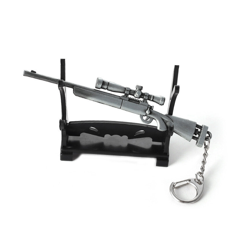 Креативный мини-пистолет 12 см брелок подвеска 98K металлическая модель AWM PUBG игра