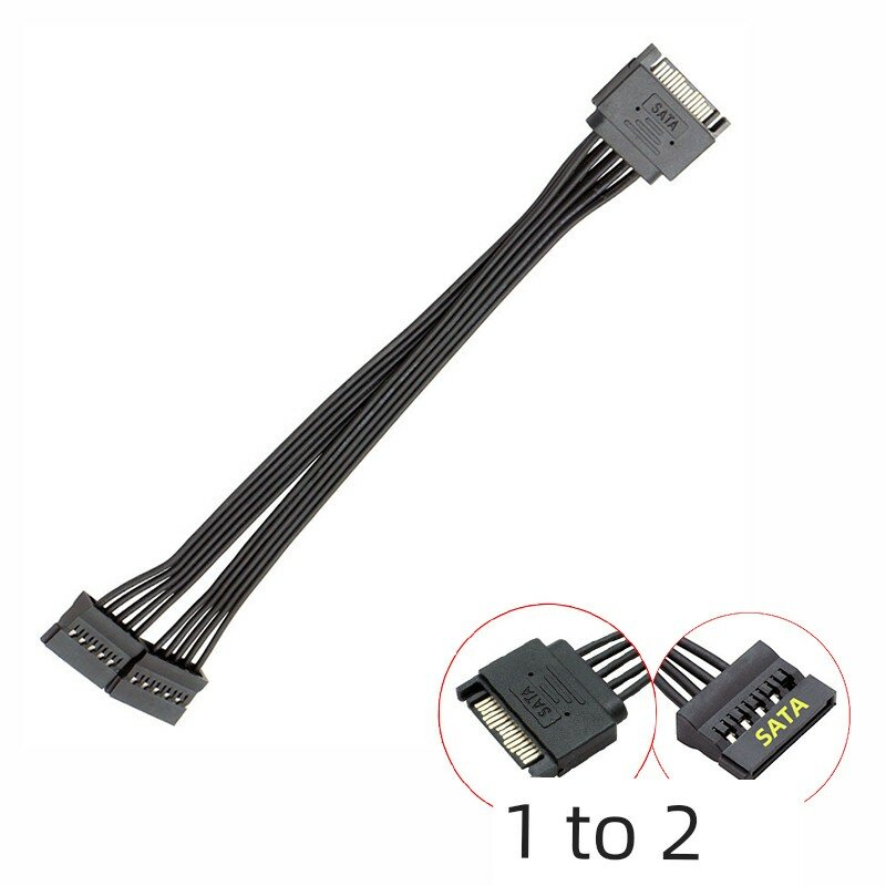 Кабель-разветвитель SATA-SATA с 4-контактным разъемом для настольного компьютера, с несколькими интерфейсами для