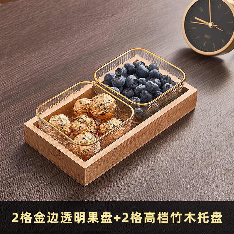 Новая фруктовая тарелка в китайском стиле для гостиной, кофейного стола, коробка для хранения сухофруктов и семян подсолнуха, конфетная тарелка, поднос для закусок и чая, фруктовая тарелка