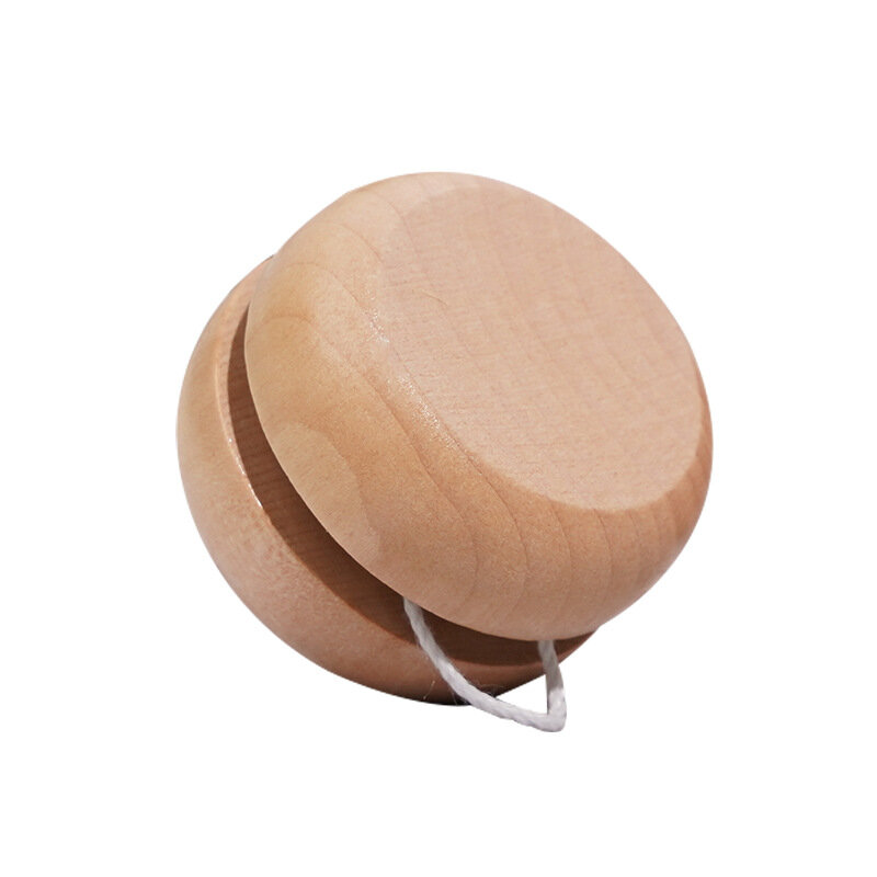 Традиционный деревянный йо-йо, детская мультяшная игрушка для детского сада, образовательная сенсорная интеграция, вращающаяся игрушка, ностальгический подарок оптом