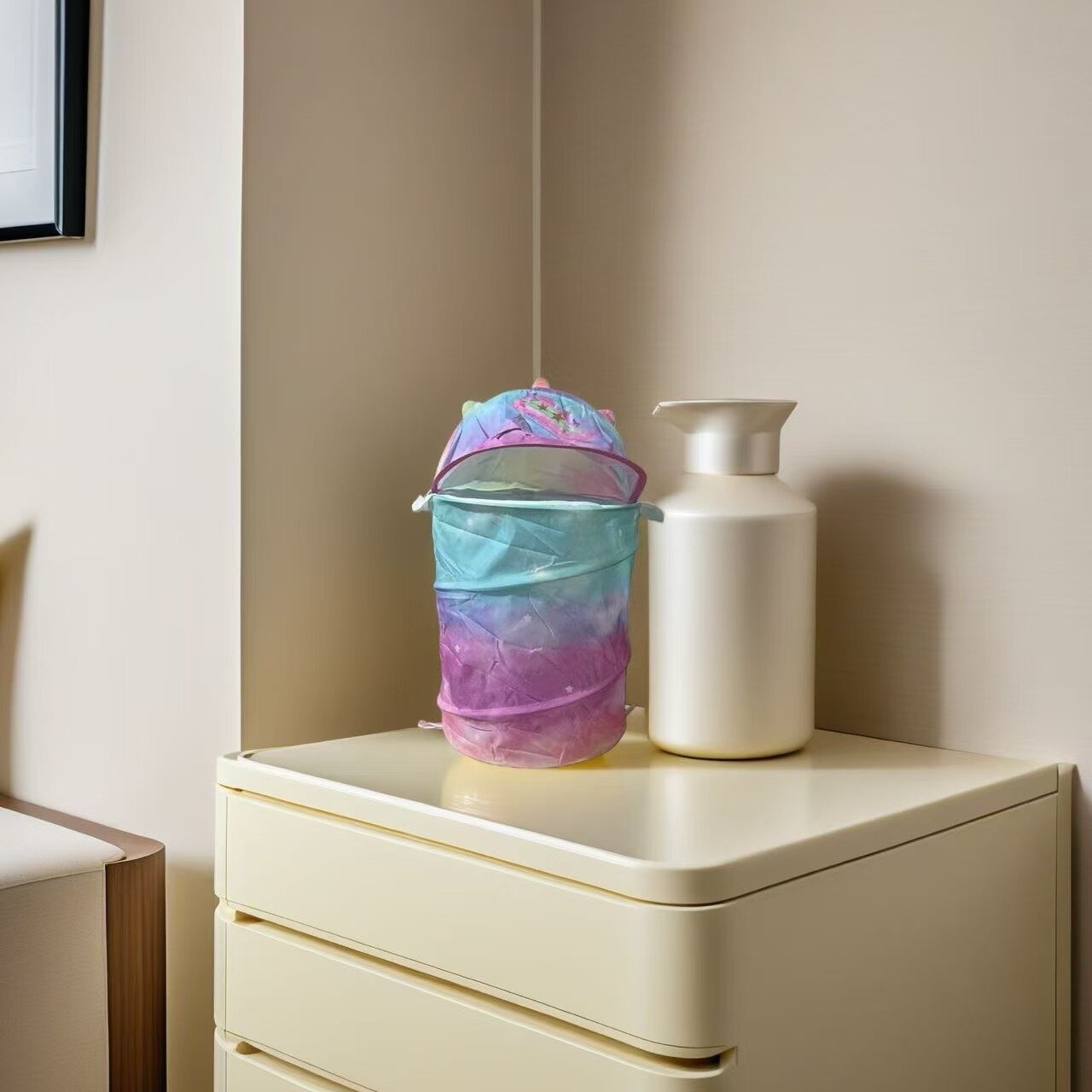 Кросс-бордерный популярный мультяшный цветной узор складной корзина для грязного белья, игрушка для хранения одежды оптом