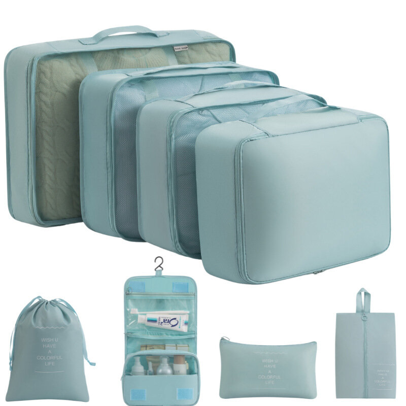 2026 Новейший набор для путешествий из десяти предметов, сумки для упаковки одежды для деловых поездок, большая вместимость, водонепроницаемые сумки для одежды, портативные