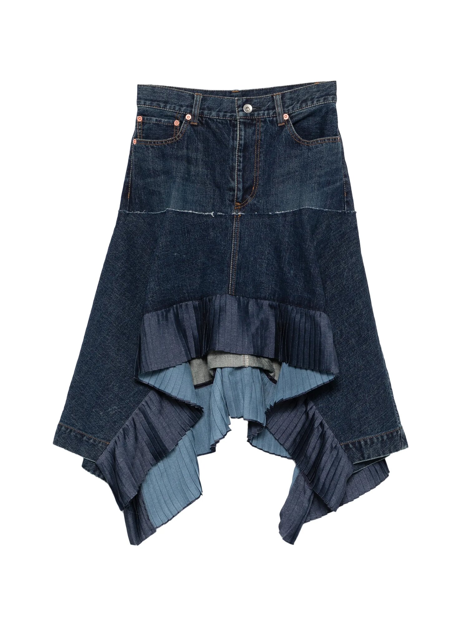 Юбка Asymmetric denim skirt