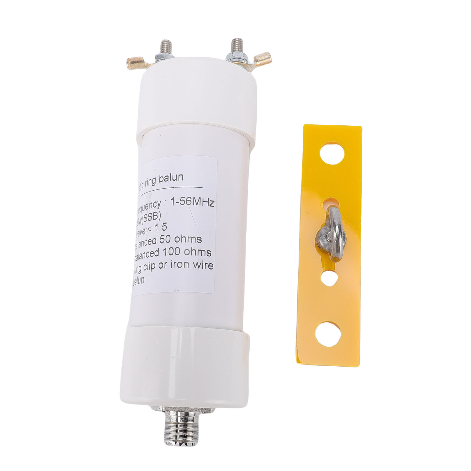 Балун для коротковолновой радиоантенны 200 Вт, 1–56 МГц, 1:2, 50 Ом (несимметричный), 100 Ом (симметричный), КВ для самостоятельной сборки.