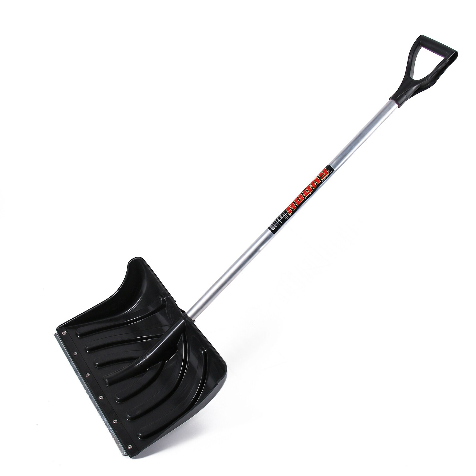 Лопата пластиковая, ковш 505×340 мм, с оцинкованной планкой, алюминиевый черенок, «Буран»