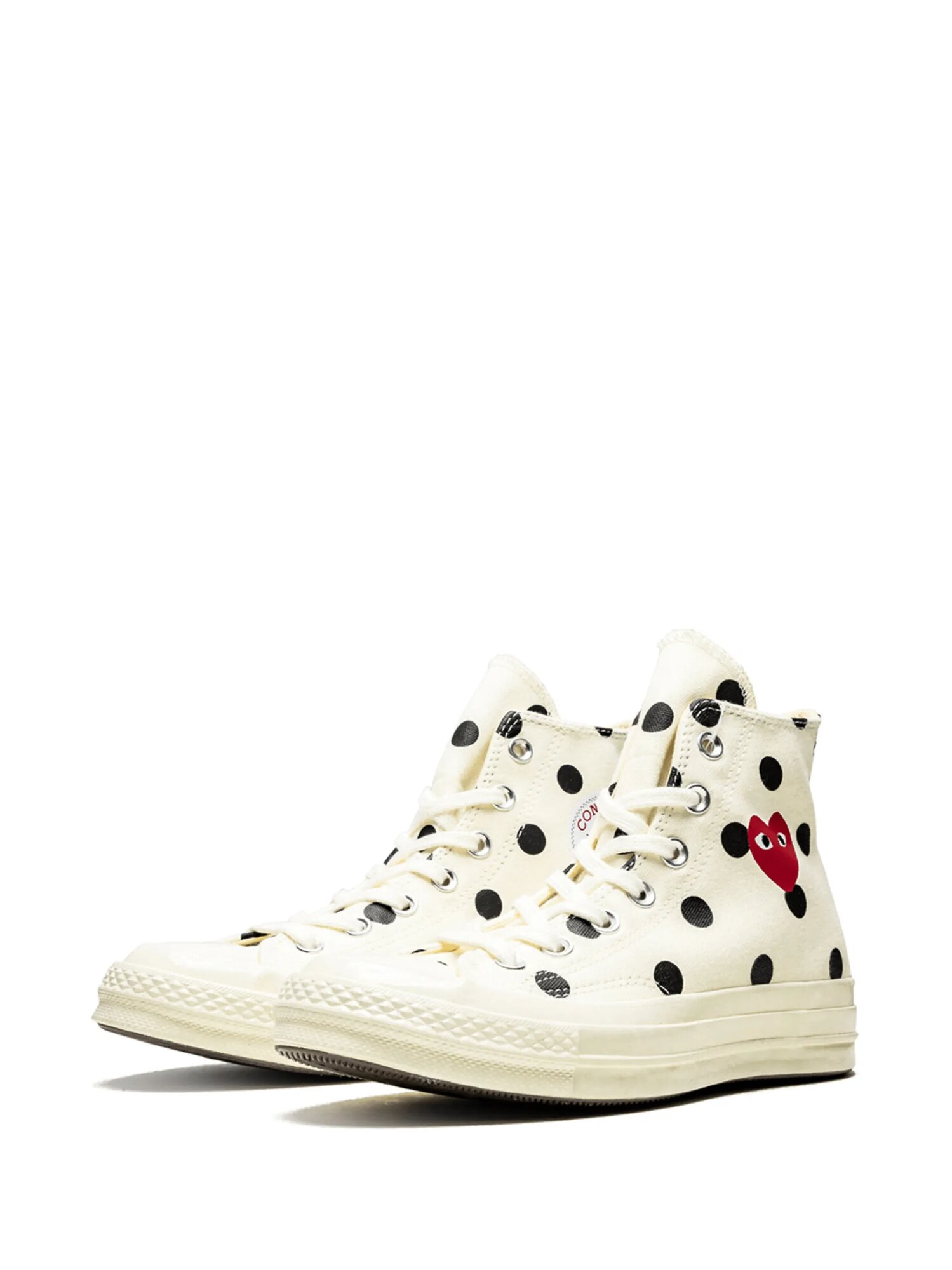 Кроссовки Comme des Garcons PLAY x Comme des Garcons Play Chuck 70 Hi, размер 8 US, белый — фото 1
