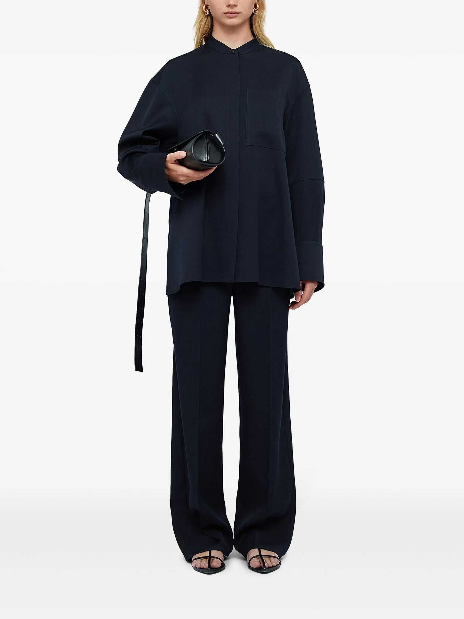 Рубашка Jil Sander, размер 38, cиний — фото 1