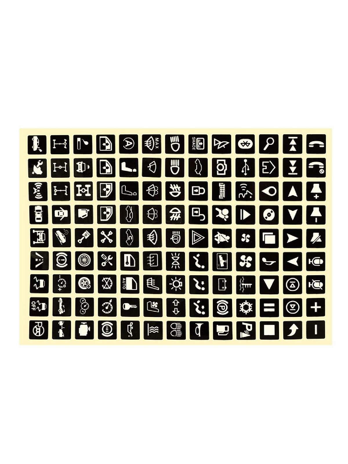 Консоли внутренней панели двери автомобиля, Наклейки на кнопки, Светящиеся Наклейки из ПВХ, Стайлинг автомобиля