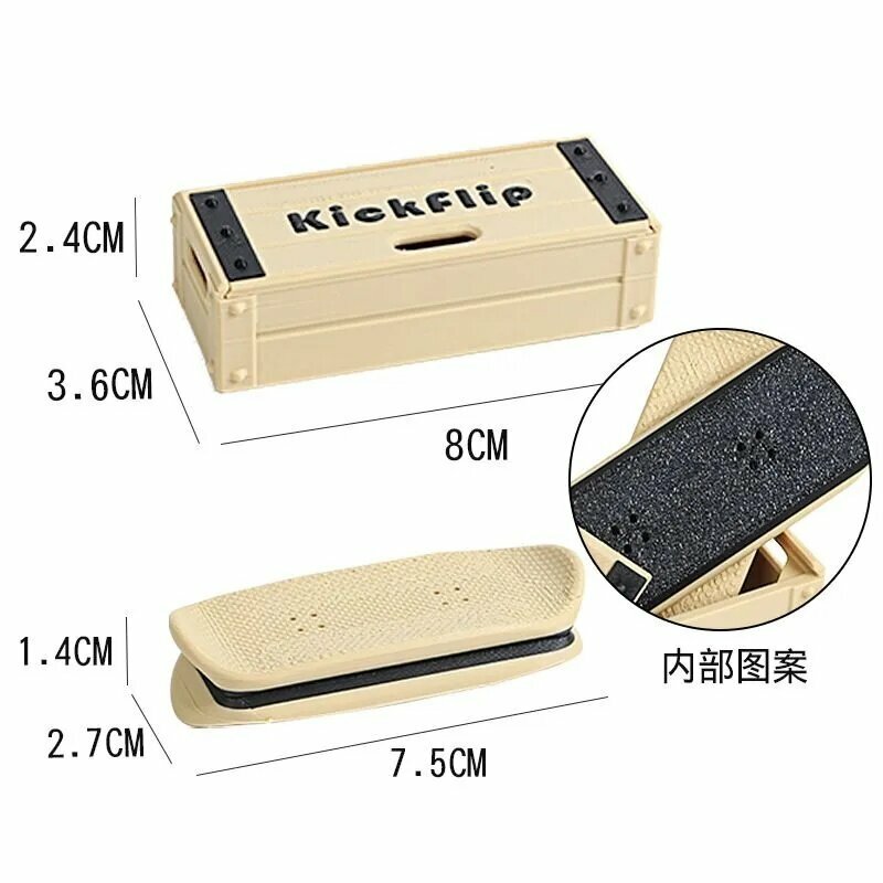 Магнитная мини-фингерборд, портативная игрушка для снятия стресса для сальто, вращений и гриндов