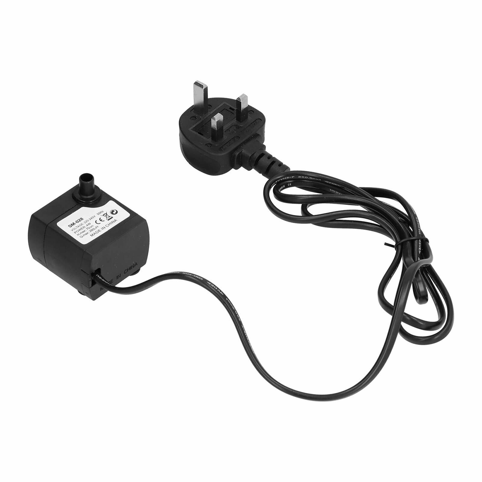 Мини погружной водяной насос для аквариума, пруда, фонтана, циркуляции, гидропоники, 4WUK, вилка 220 В