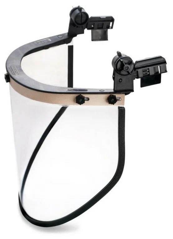 Щиток защитный РОСОМЗ лицевой, с подбородником, материал поликарбонат, для электросварочных работ