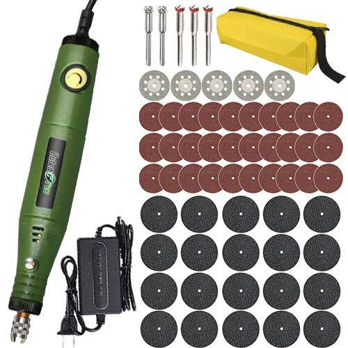 Мини дрель Dremel, 60 насадок, Green, ЕС