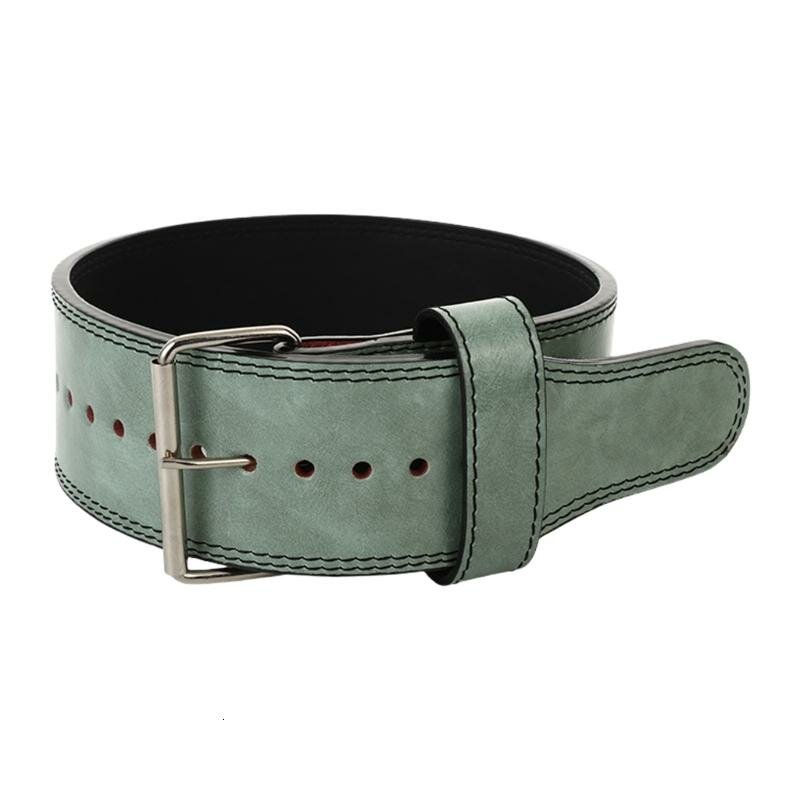 Пояс для пауэрлифтинга и бодибилдинга, Зеленый - S