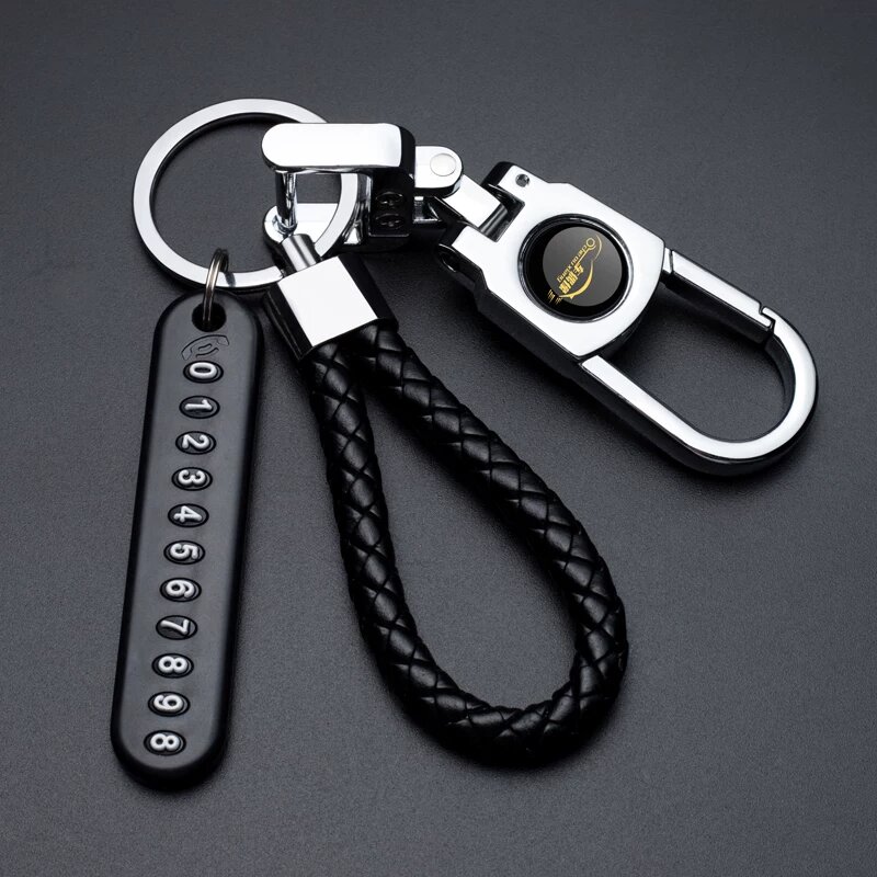 Chevrolet Брелок с защитой от потери, косичкой и номером - Металлический аксессуар для ключей