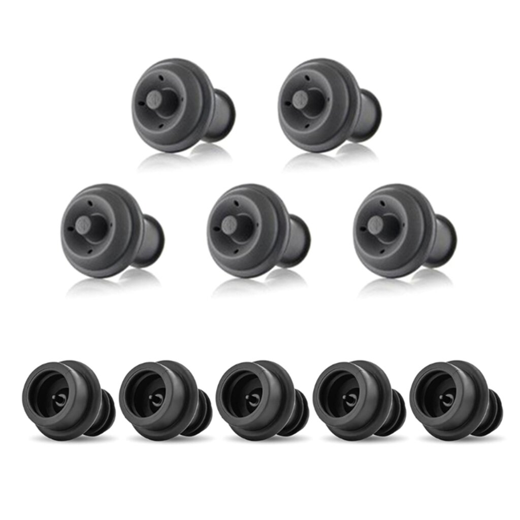 1 комплект из 10 силиконовых винных пробок типа A + типа B