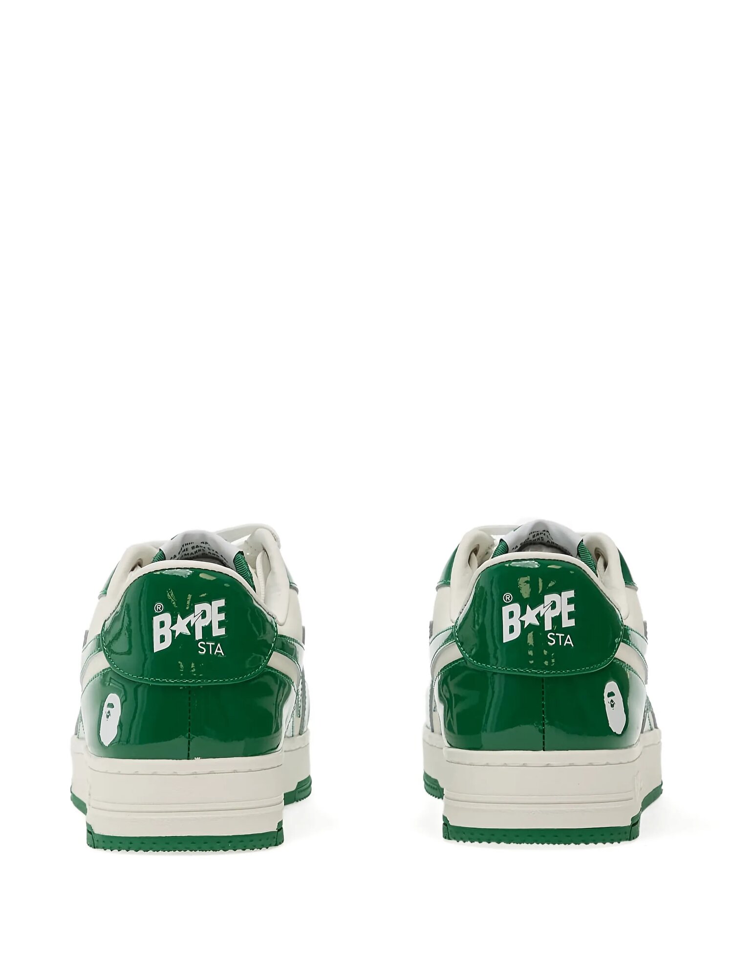 Кроссовки A BATHING APE Bape Sta #1 Star, размер 12, зеленый, — фото 1