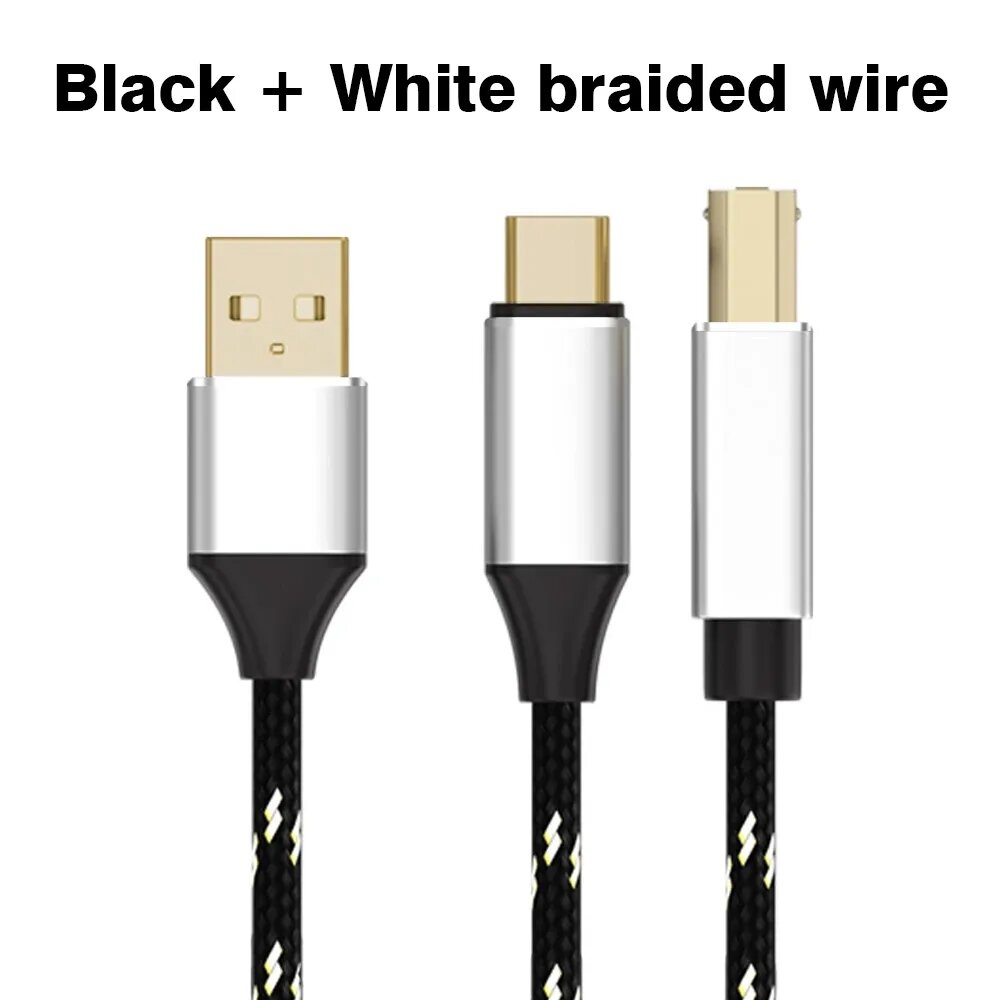 Кабель для подключения периферийных устройств USB Type-C/USB 2.0 Type-B, 1.5 м, черный