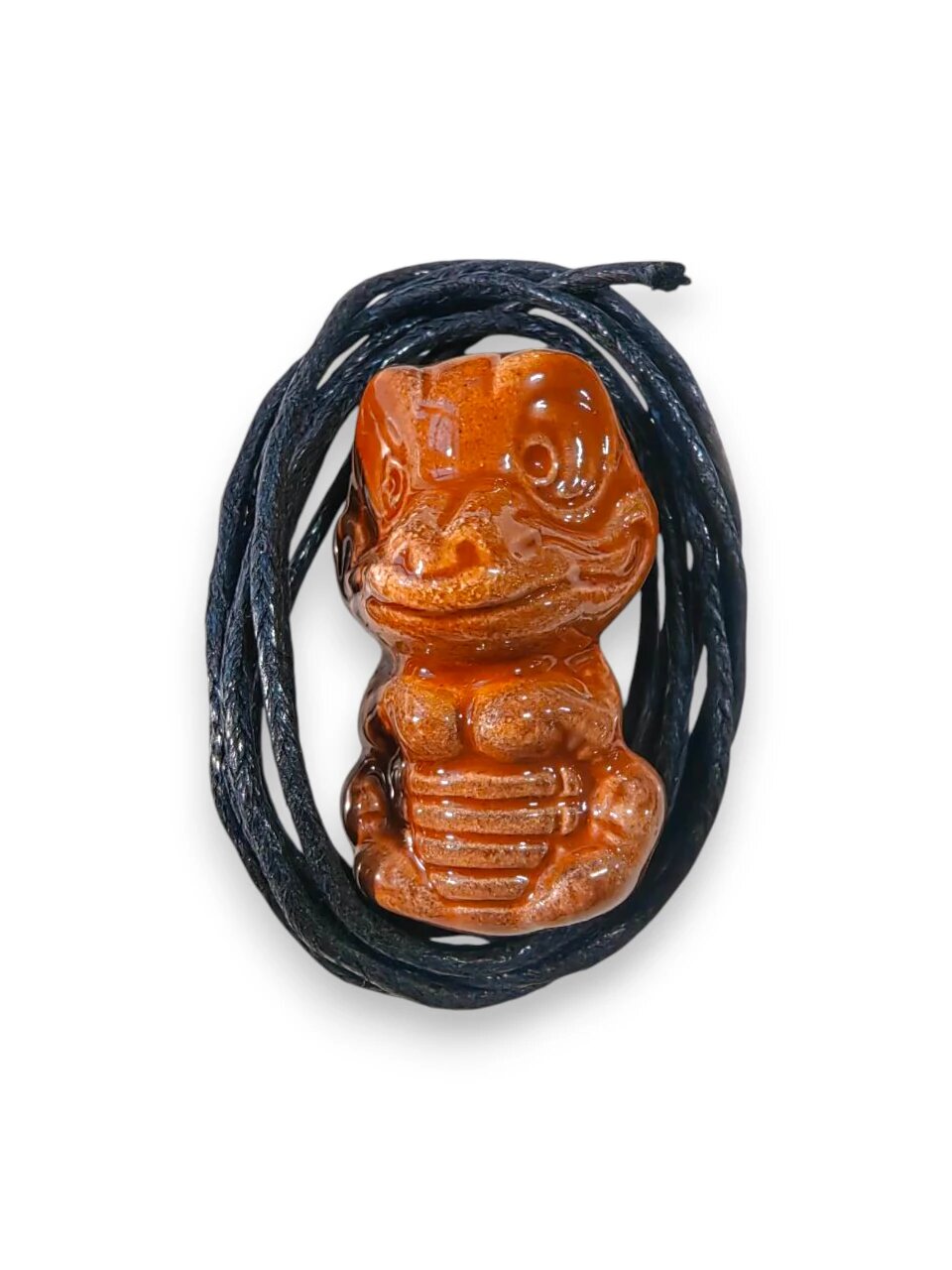 Аромакулон крокодильчик керамический со шнурком, коричневый, 1 шт.