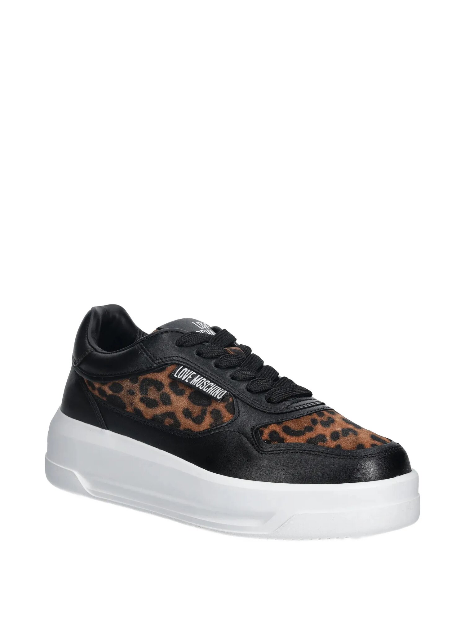 Кроссовки LOVE MOSCHINO Leopard-print sneakers, размер 38 — фото 1