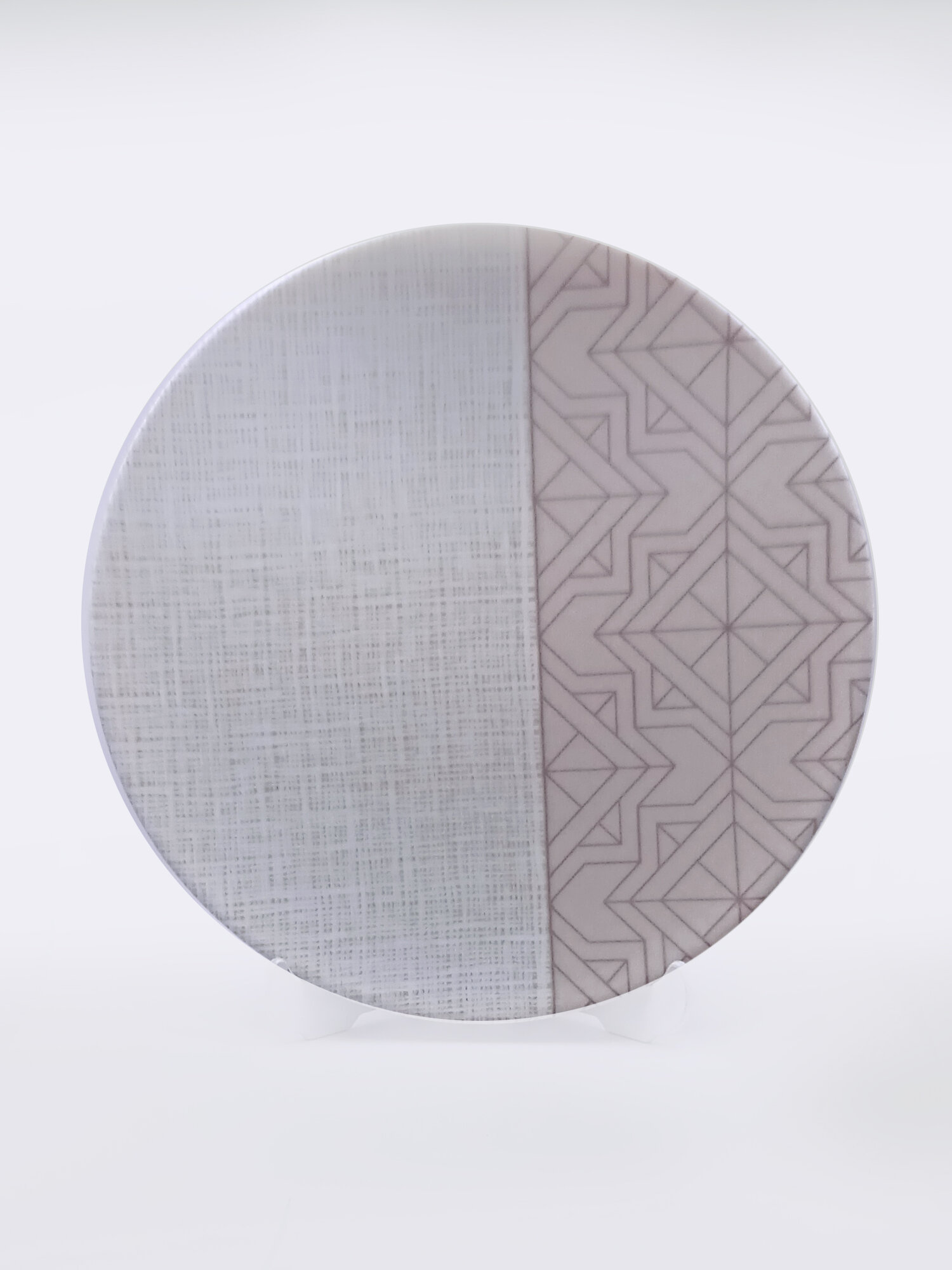 Набор фарфоровых тарелок мелких 200 мм. "Аксамит" ф. Универсал 4 шт, Добрушский фарфоровый завод