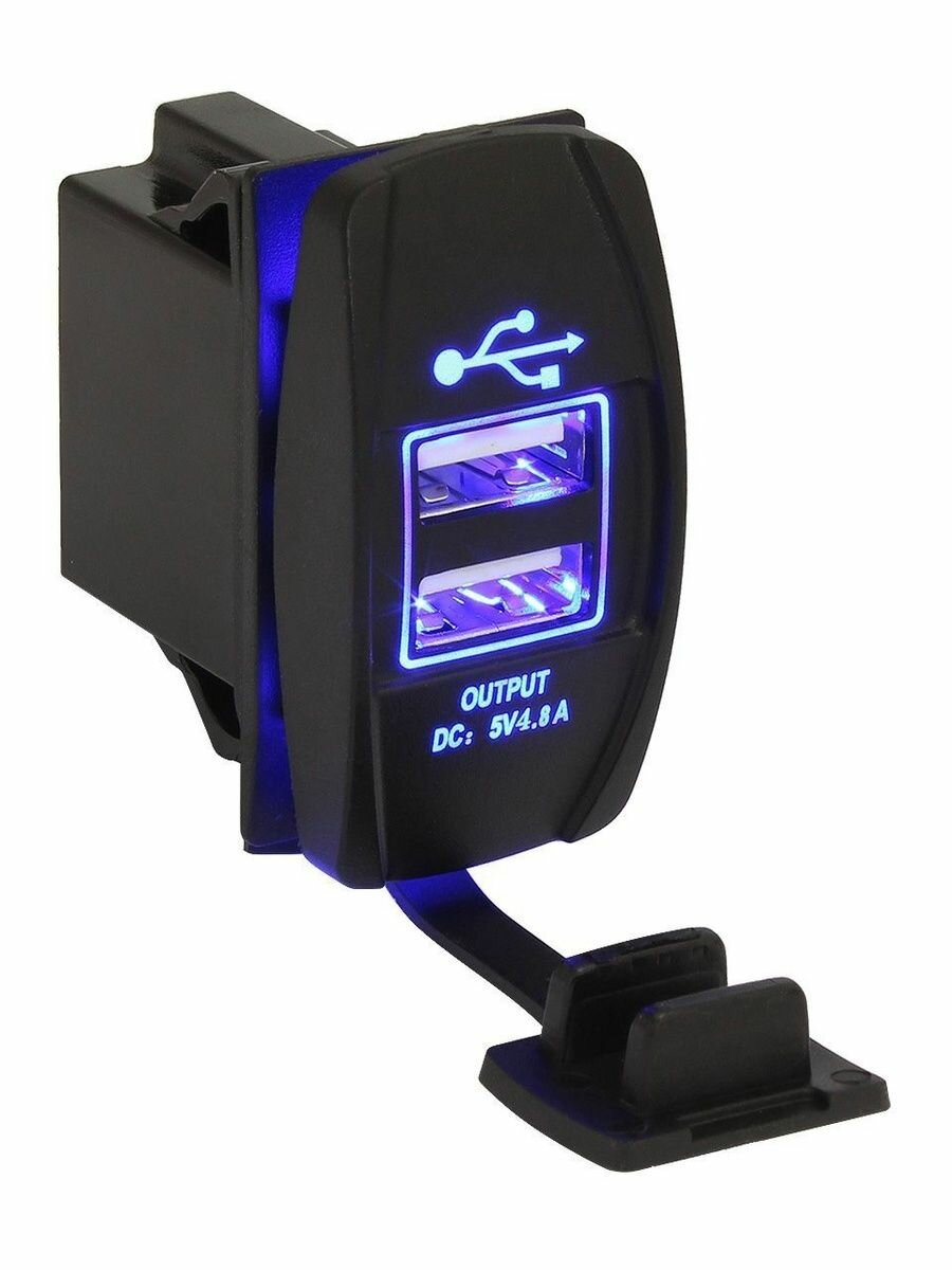 Зарядное гнездо, гнездо питания USB в виде клавишы Marina, 4,8 А (10264237)