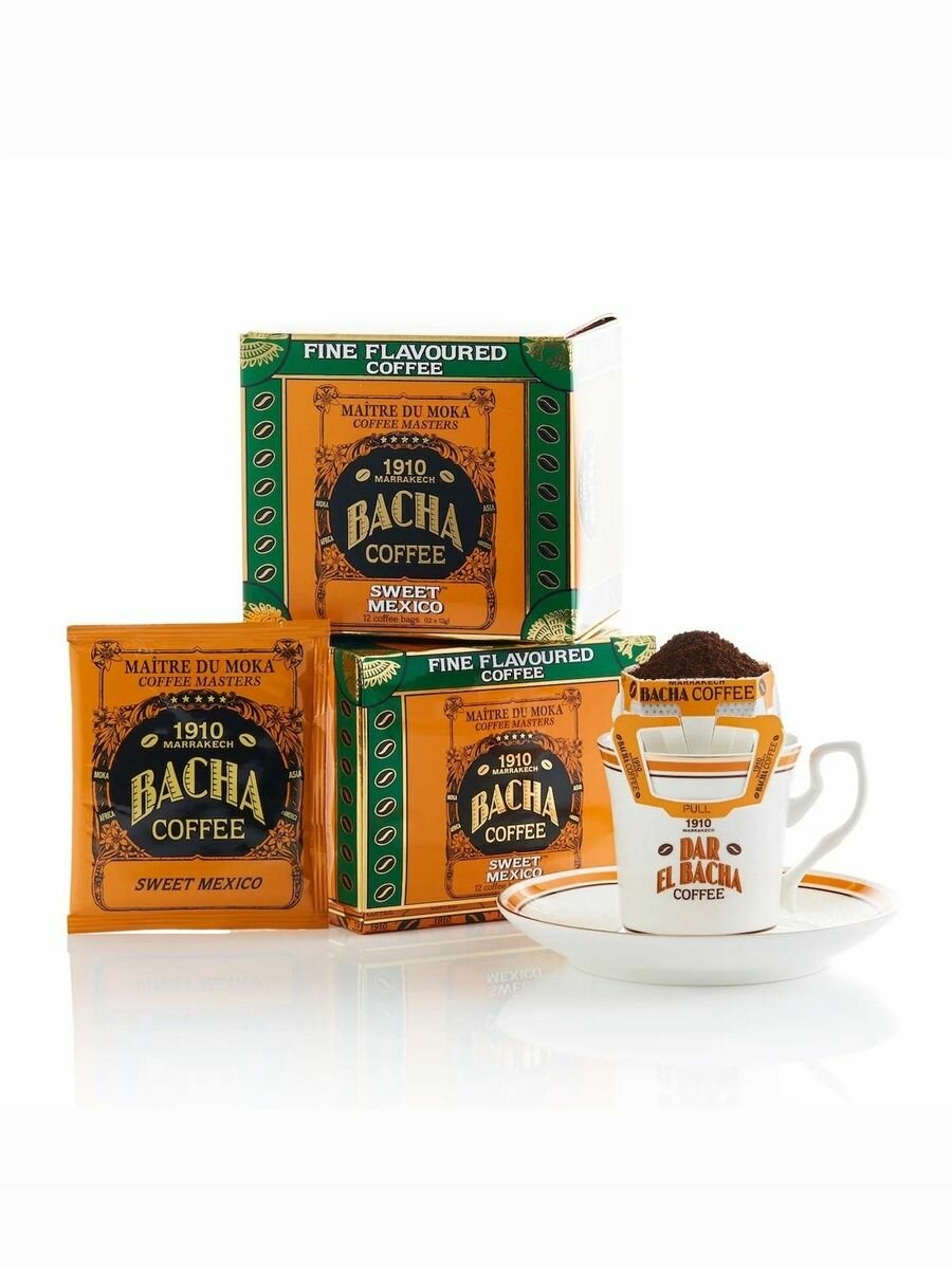 Дрип-пакеты BACHA кофе с ванилью SWEET MEXICO