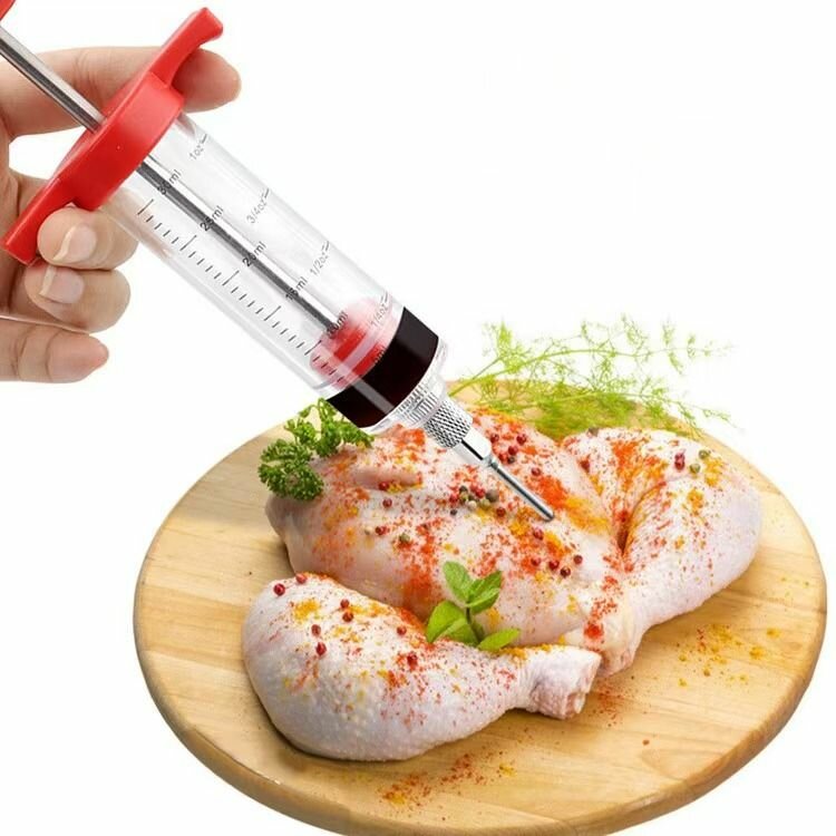 Шприц для мяса, насадок: 1 шт, мешков: 1 шт