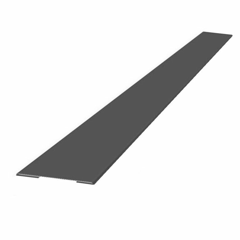 Нащельник металлический плоский стыковочный 60 мм х 2000 мм Графит Rall 7024 (2шт)