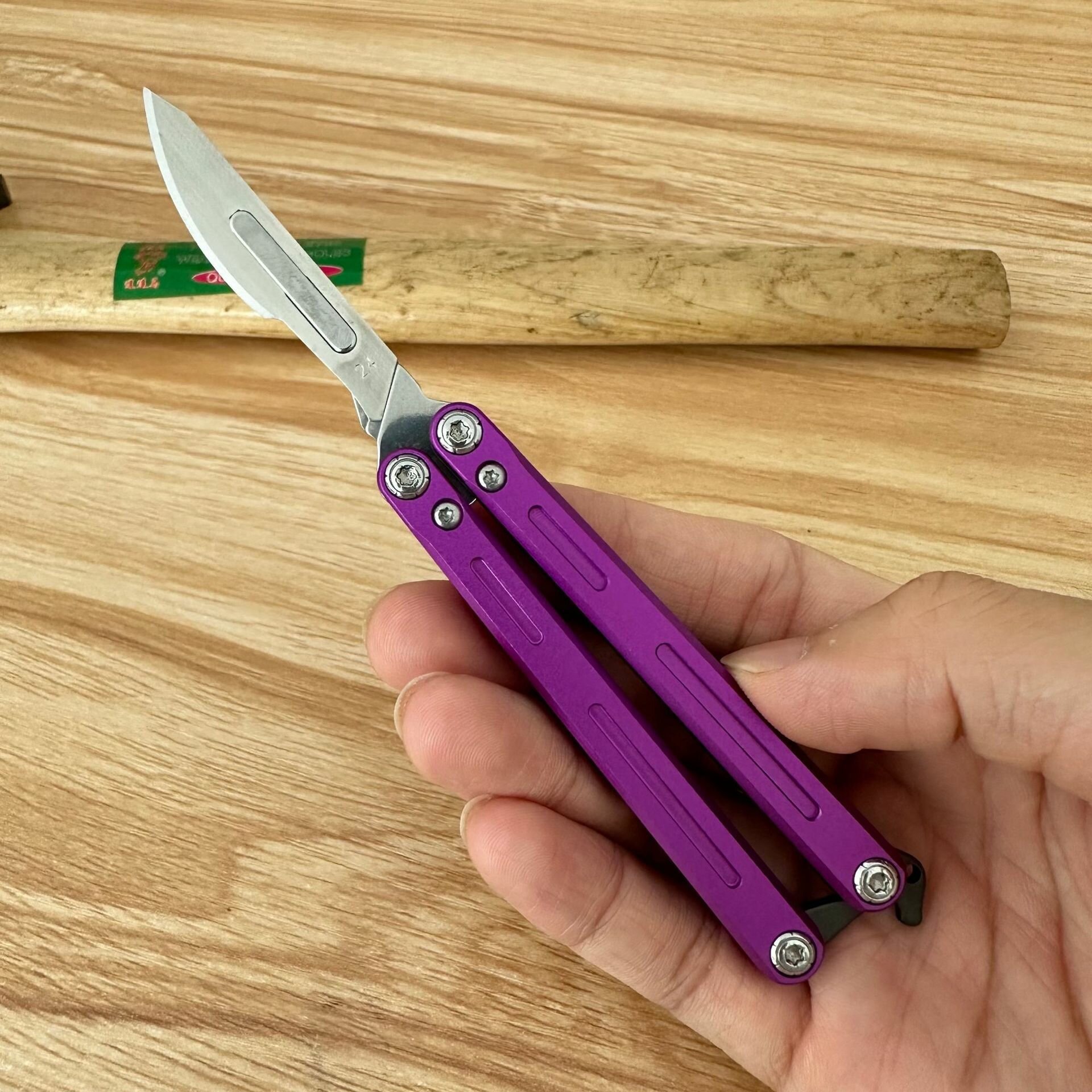 Алюминиевый сплав, бабочка, тренировочный нож, складной хирургический нож, портативный мини-нож, острый ключевой нож, курьерский нож