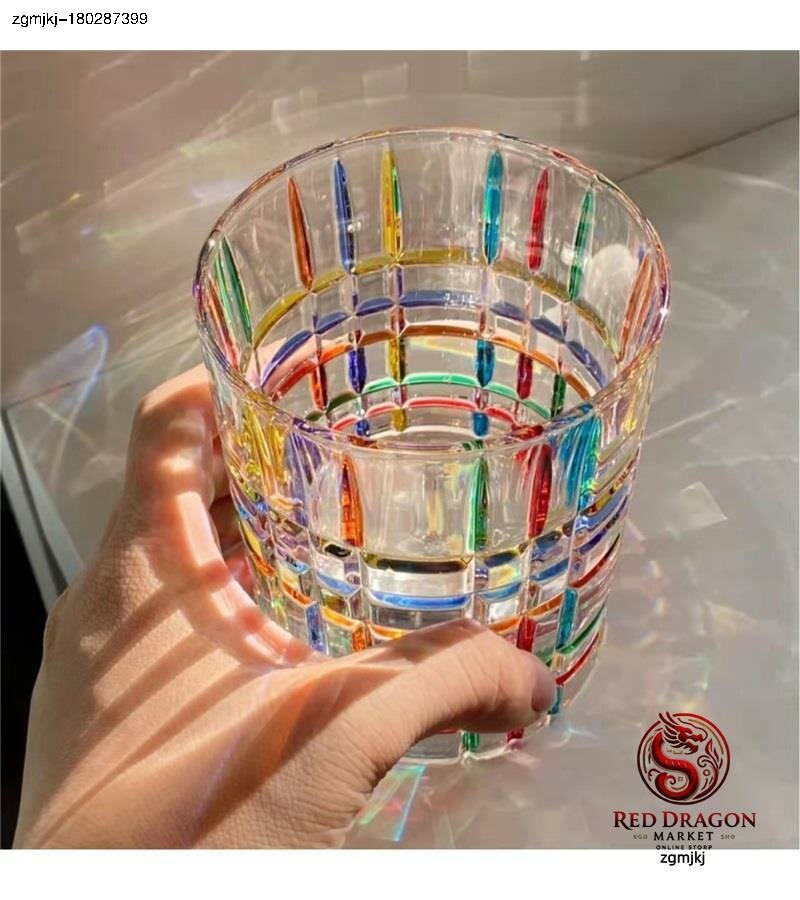 2 шт. Кофейные чашки из расписанного вручную витражного стекла / плетеные бокалы для вина / Сок Молоко Вода Стакан