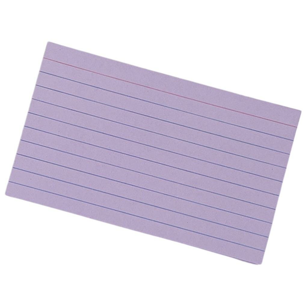 Учебная карточка с линейкой размером 3x5 дюймов, карточка для заметок, Словарная карточка, разлинованные блокноты для письма