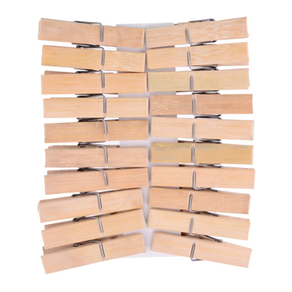 20 шт, бамбуковые зажимы в твердом переплете, универсальные зажимы для сушки, прищепки, зажимы для носков