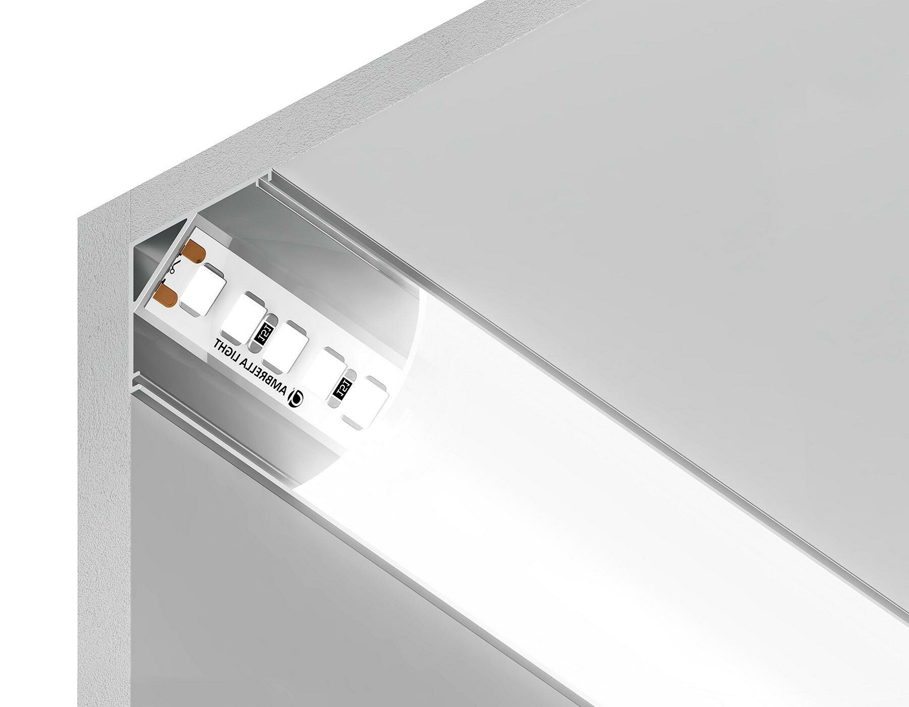 Профиль накладной угловой внутренний Ambrella Light GP GP2100AL цвет серебро