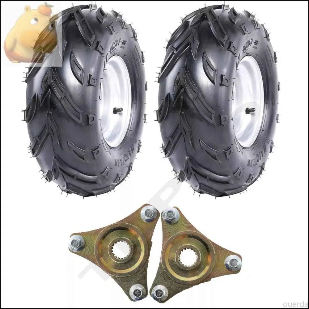 16x8-7-дюймовый обод колеса с шинами на 3 болта + задние ступицы 110 125cc Go Kart Quad ATV Мотошины 8/7 R16 100 A6